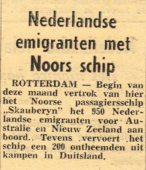 Dutch Australian Weekly - newspaper clippings 1950s - Dutch Australia ...