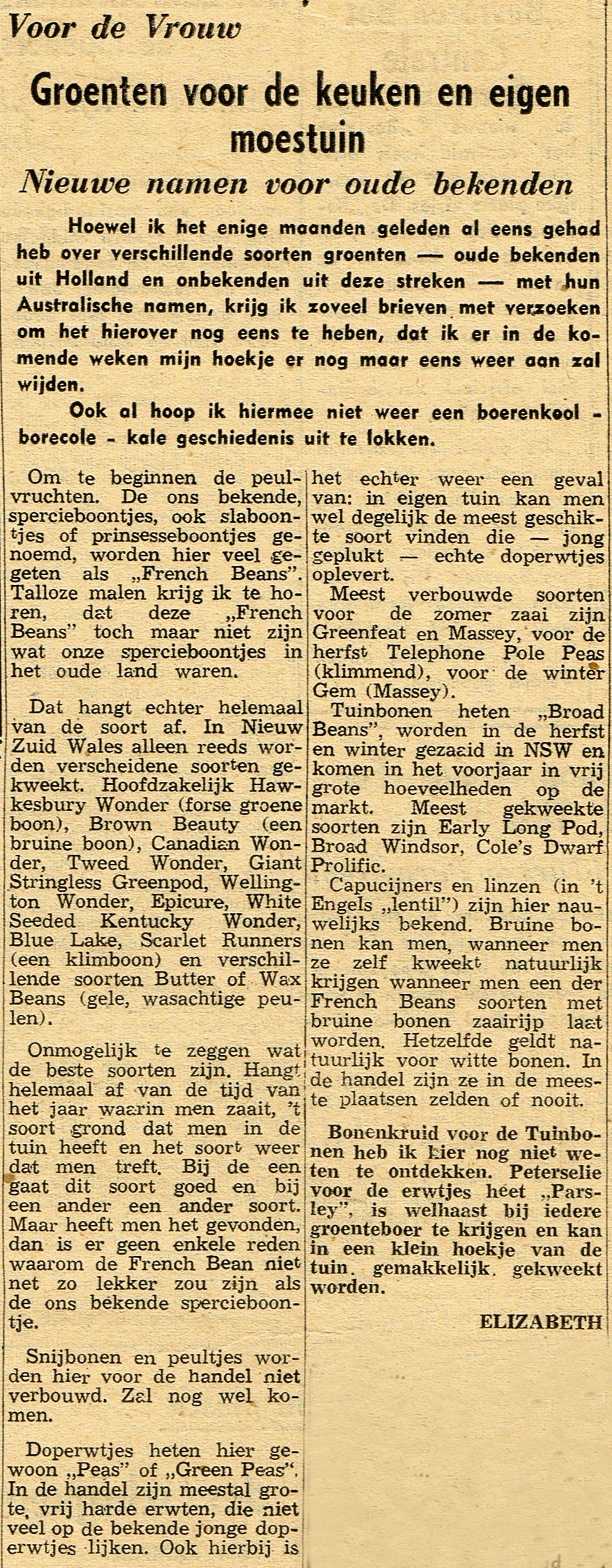 Dutch Australian Weekly - newspaper clippings 1950s - Dutch Australia ...