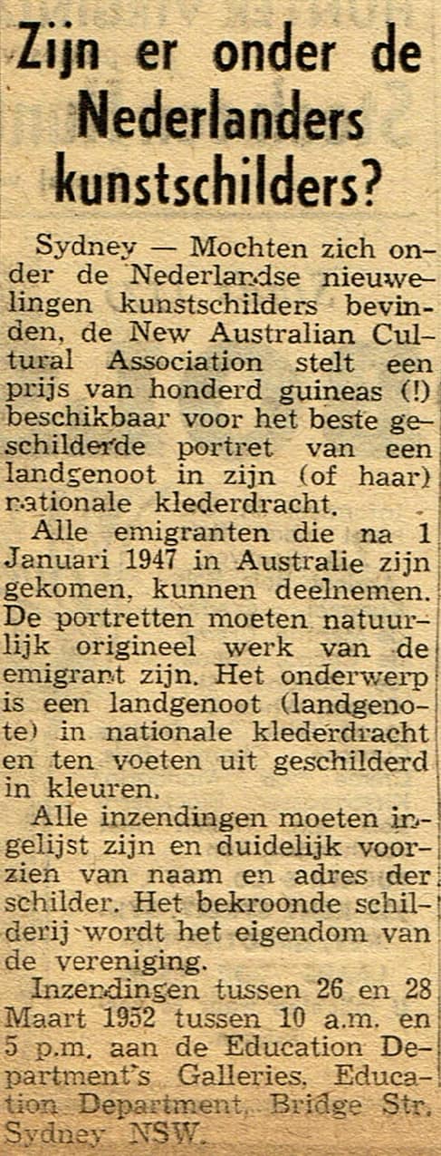 Dutch Australian Weekly - newspaper clippings 1950s - Dutch Australia ...