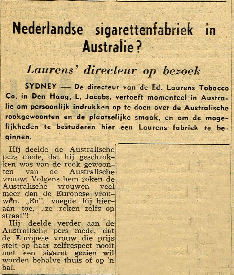 Dutch Australian Weekly - newspaper clippings 1950s - Dutch Australia ...