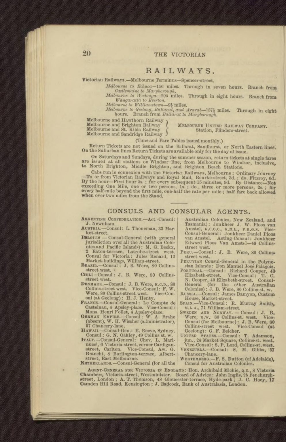 Colonial Dutch Consul-General to Victoria - J. W. Ploos Van Amstel ...