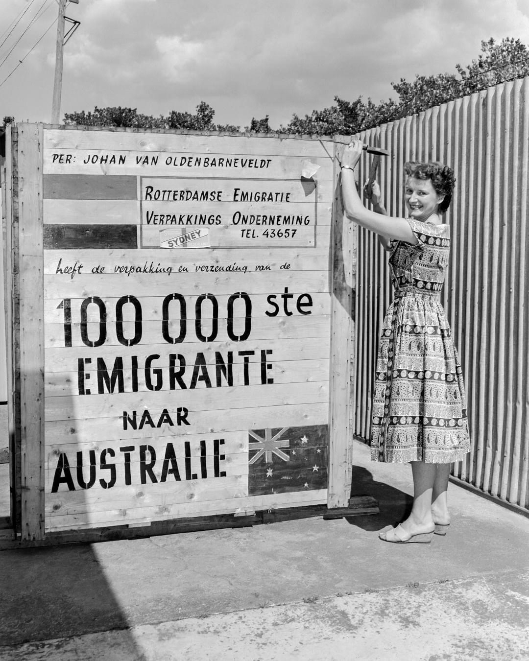 Adri Zevenbergen - 100,000th Dutch emigrant to Australia - 1958 - Dutch ...
