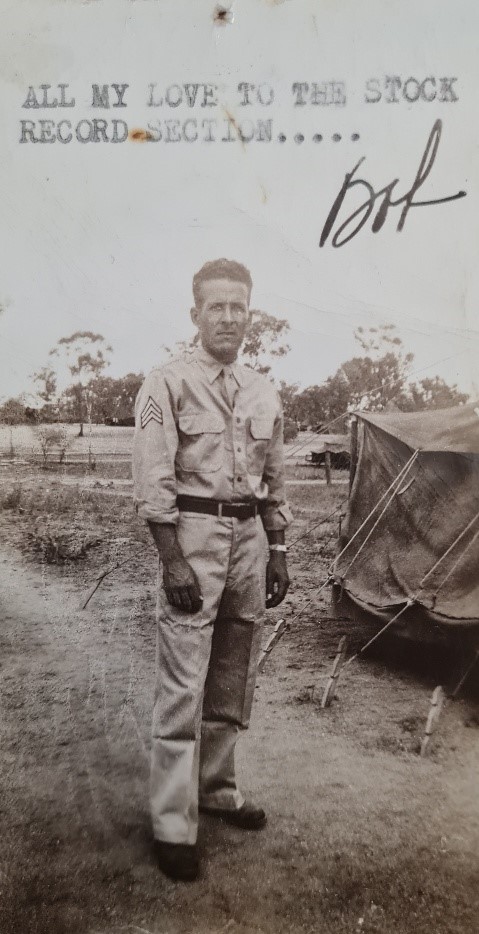 Joan McConachy - secretary at the Dutch Army at Camp Columbia - Dutch ...