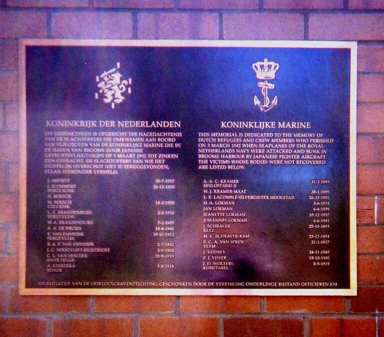 Dutch War Cemetery Perth incl. names of people killed - Dutch Australia ...