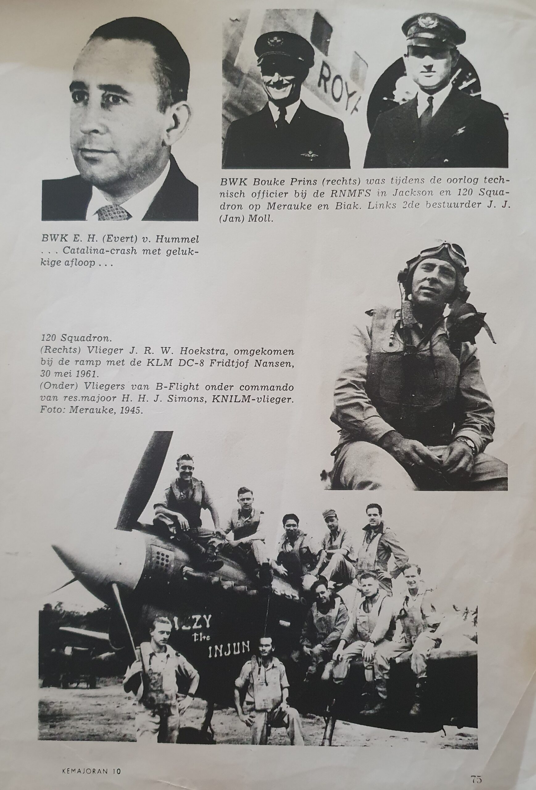 Evert Herman van Hummel survived a Catalina Crash in 1945 - Dutch ...