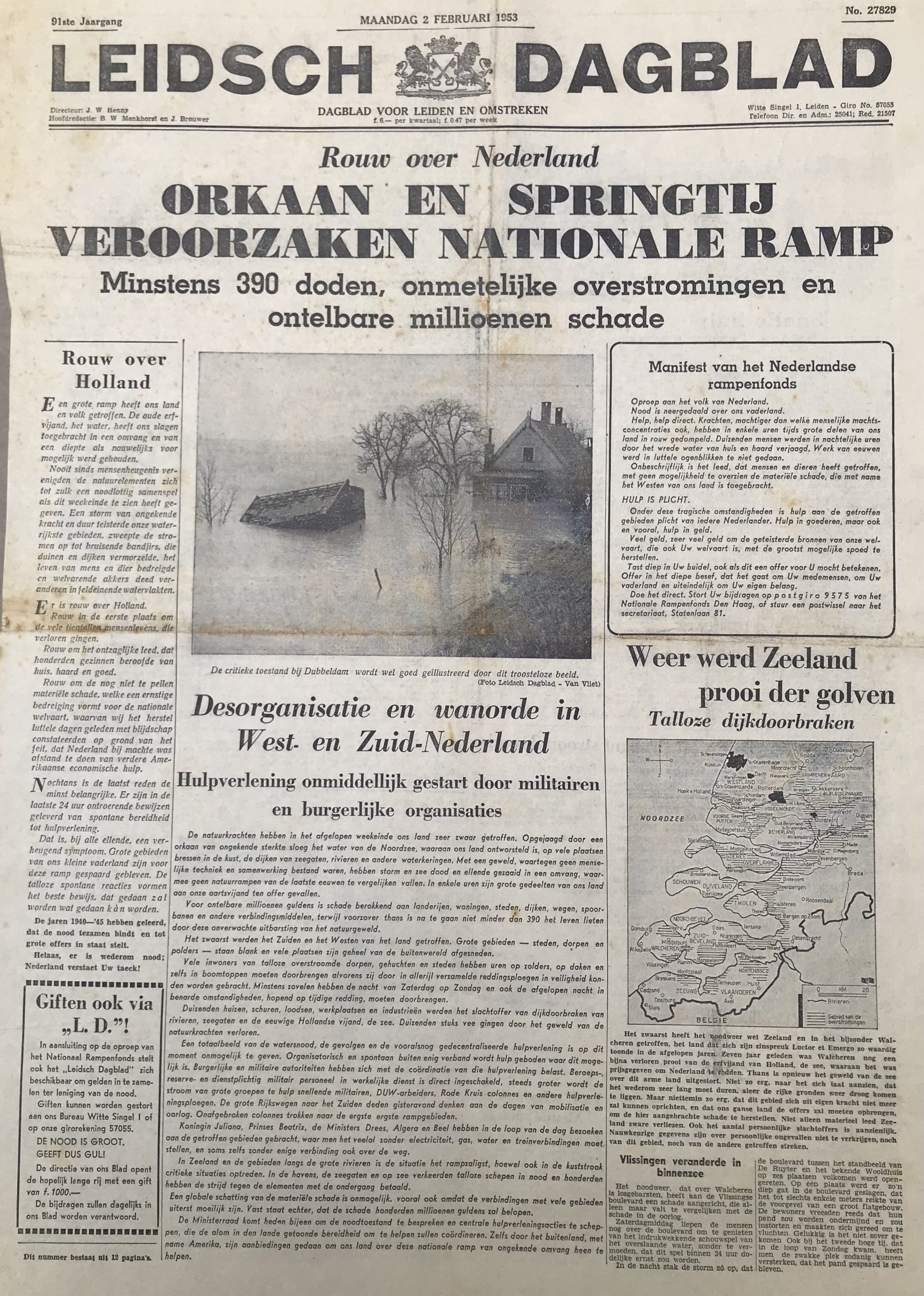 Dutch-Australian support for the victims of the 1953 North Sea Flood ...