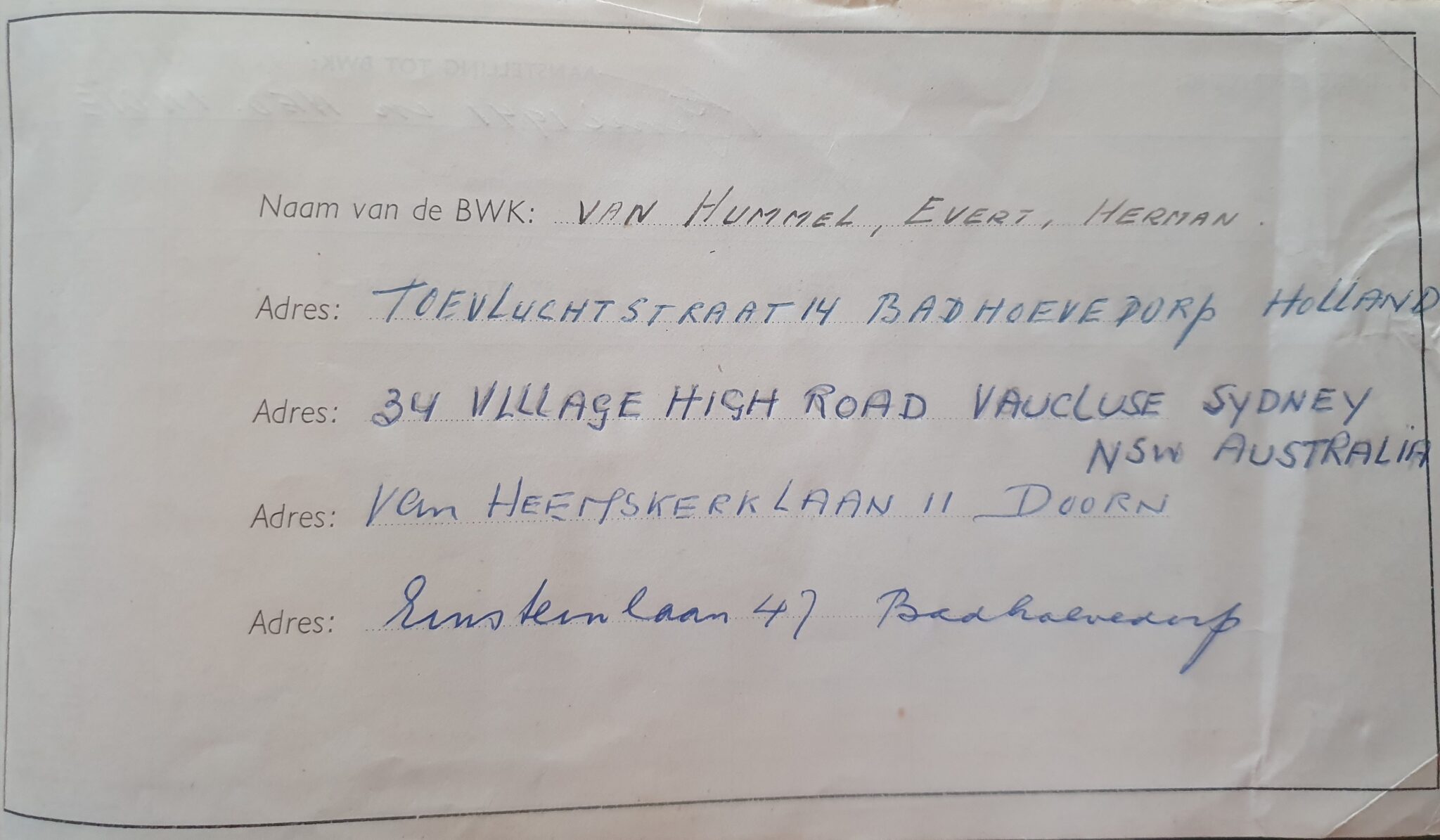 Evert Herman van Hummel survived a Catalina Crash in 1945 - Dutch ...