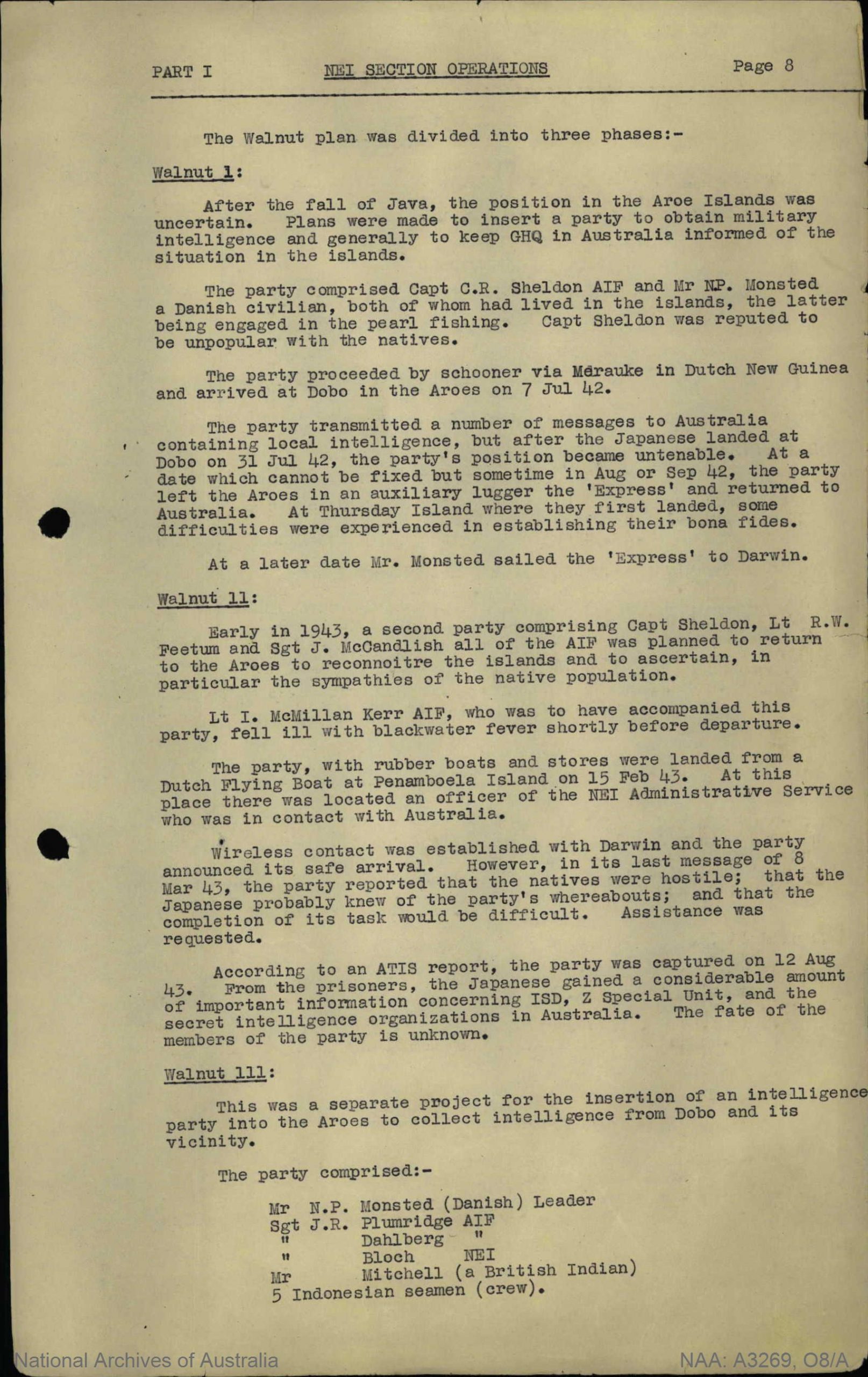 NEFIS III and Dutch special operations from Australia during WWII ...