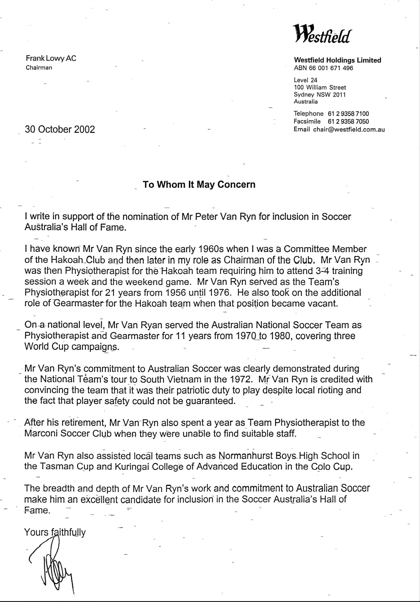 Peter van Ryn - a 'Sophie's choice' and being the physio for the ...