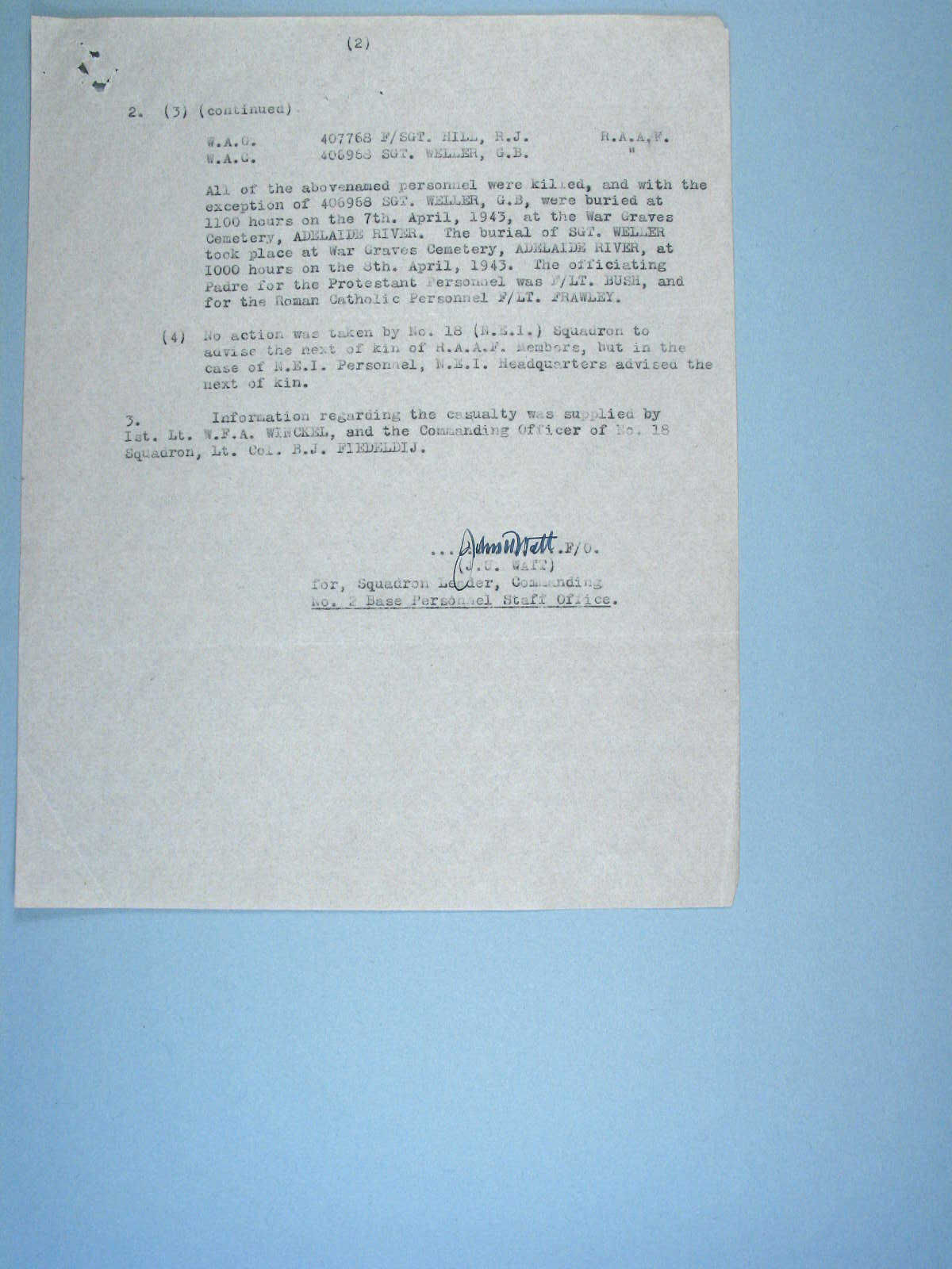 RAAF Members on Netherlands East Indies Aircraft + Archival documents ...